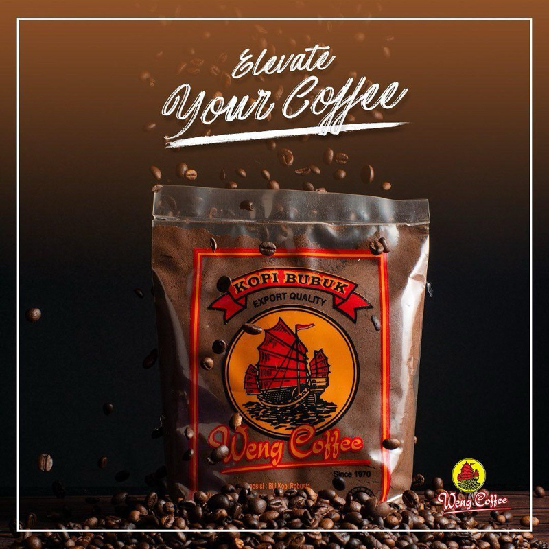 Jual Kopi Bubuk Weng Coffee Asli Pontianak 1kg | Shopee Indonesia
