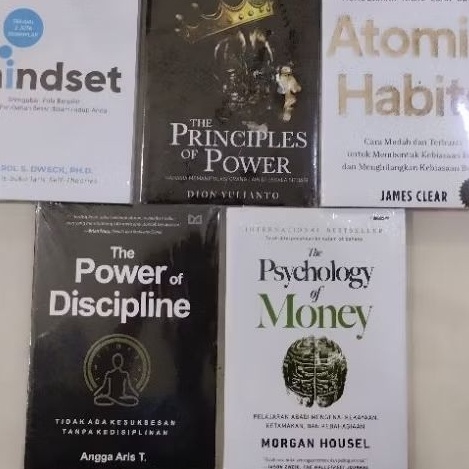 Jual Flash Sale 5 buku Mindset the principles of power Atomic habits the power of discipthe ...