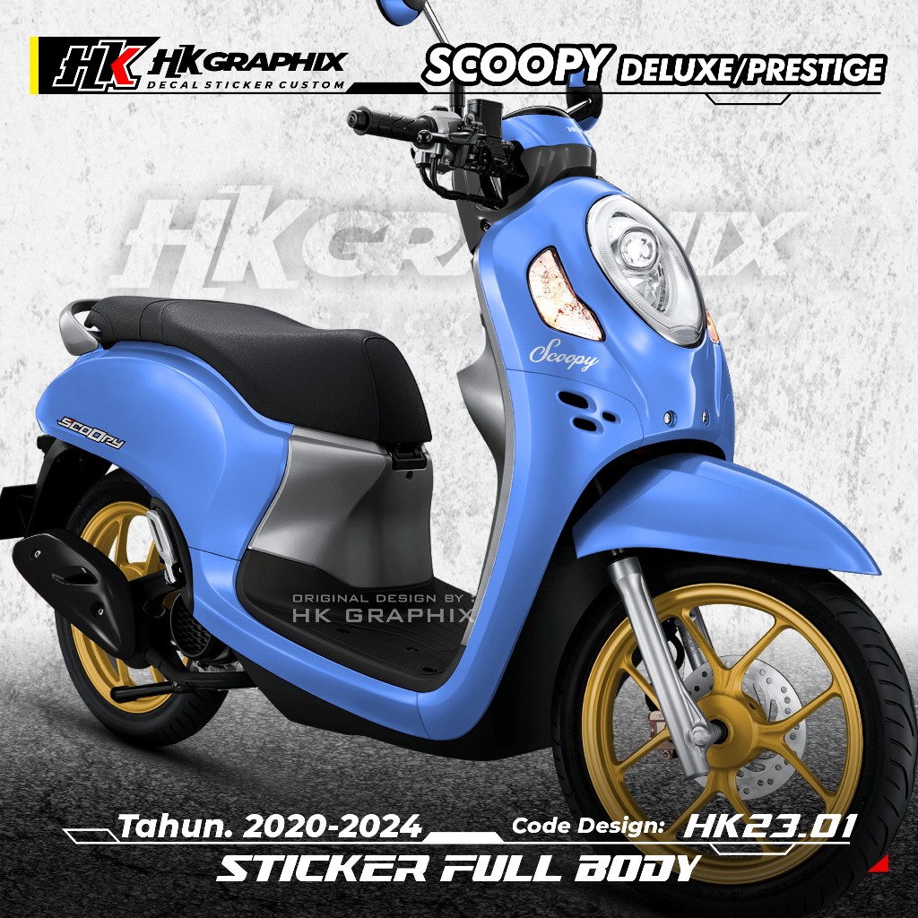 Jual Decal Sticker Full Body Honda Scoopy Deluxe Prestige 2020 2021 2022 2023 2024 Warna Polos ...