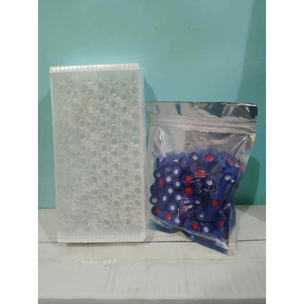 Jual Autosampler VIAL Screw Amber/Clear 2mL dan Tutup untuk HPLC/GC ...