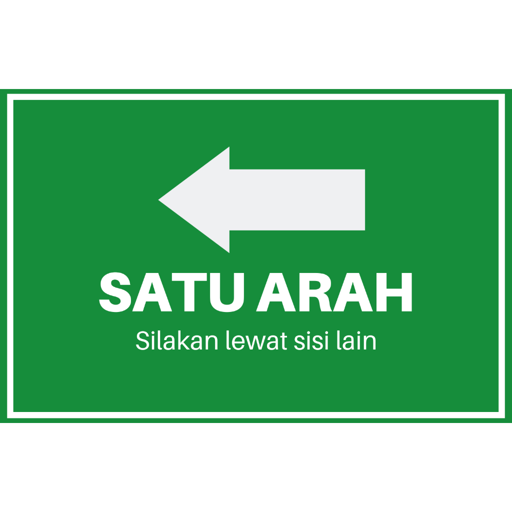 Jual CETAK STICKER ARAH PANAH SATU ARAH DAN ARAH KELUAR | Shopee Indonesia