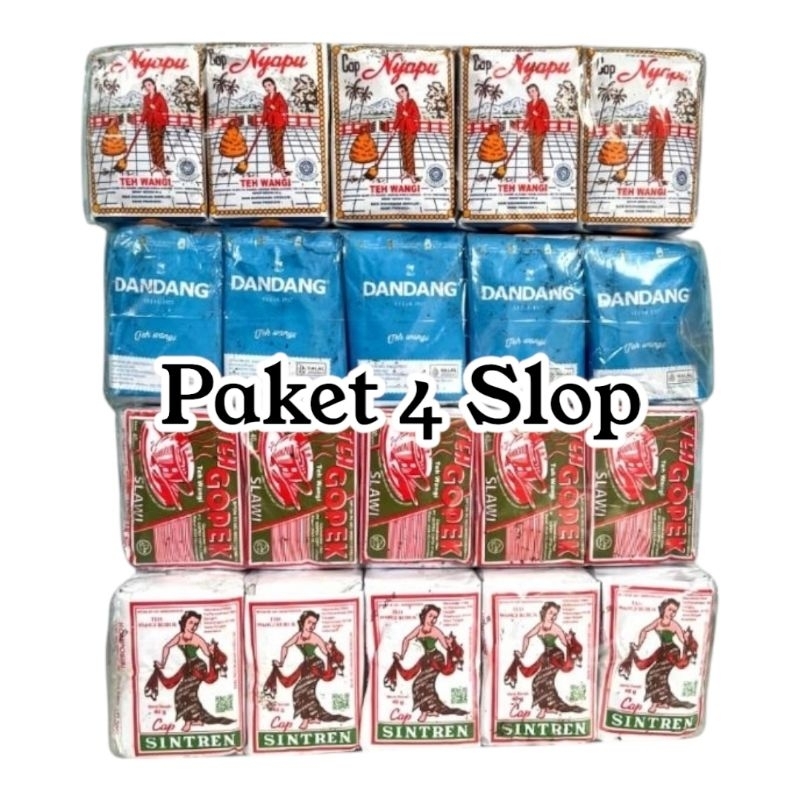 Jual PAKET 4 SLOP TEH KHAS ANGKRINGAN SOLO (NYAPU,DANDANG,GOPEK,SINTREN ...