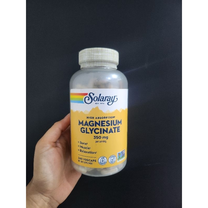 Jual Solaray Magnesium Glycinate 350mg 240 Vegcaps High Absorption ...
