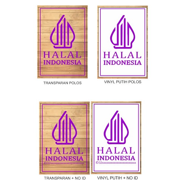 Jual sticker halal transparan Ukuran A4 dan A5 custom | Shopee Indonesia