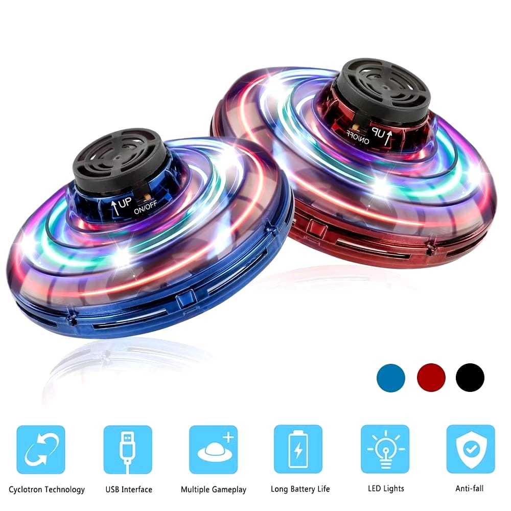 Jual {OTU} Mainan Boomerang Mini Ufo Drone Bola Terbang Led Flying ...