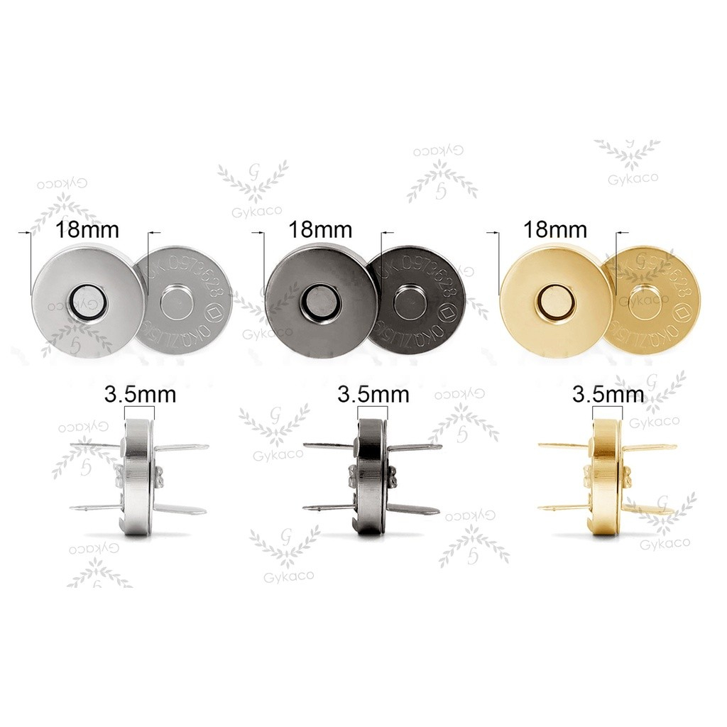 Jual Accesories Tas Kancing Magnet Tebal (Besar) 18 mm // Aksesoris Tas ...