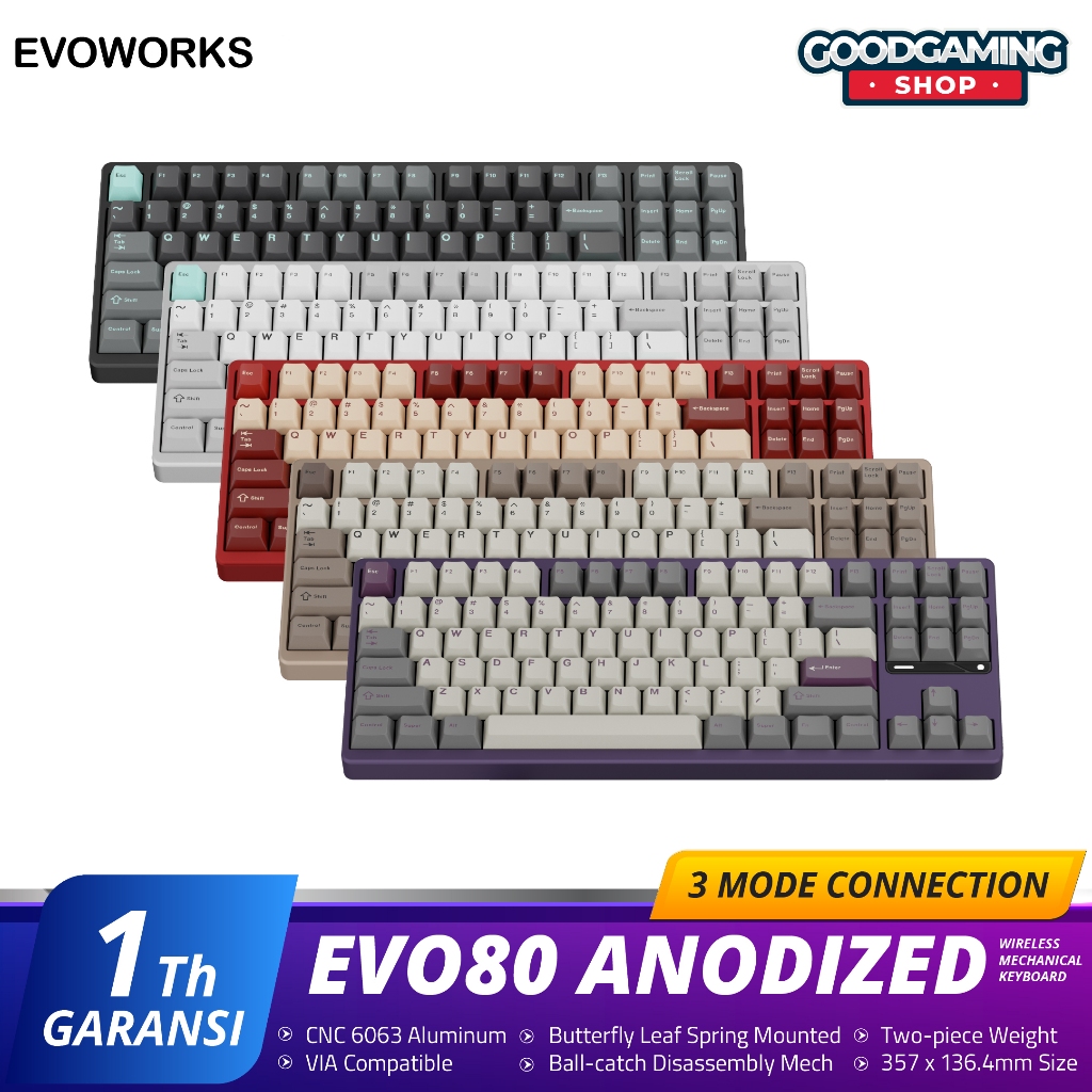 Jual Evo80 Wireless Custom Mechanical Keyboard | Shopee Indonesia