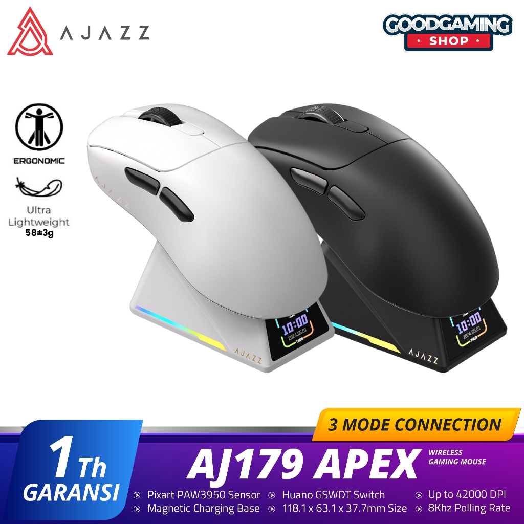 Jual AJAZZ AJ179 APEX Wired & 2.4G / Bluetooth Wireless Gaming Mouse | Shopee Indonesia