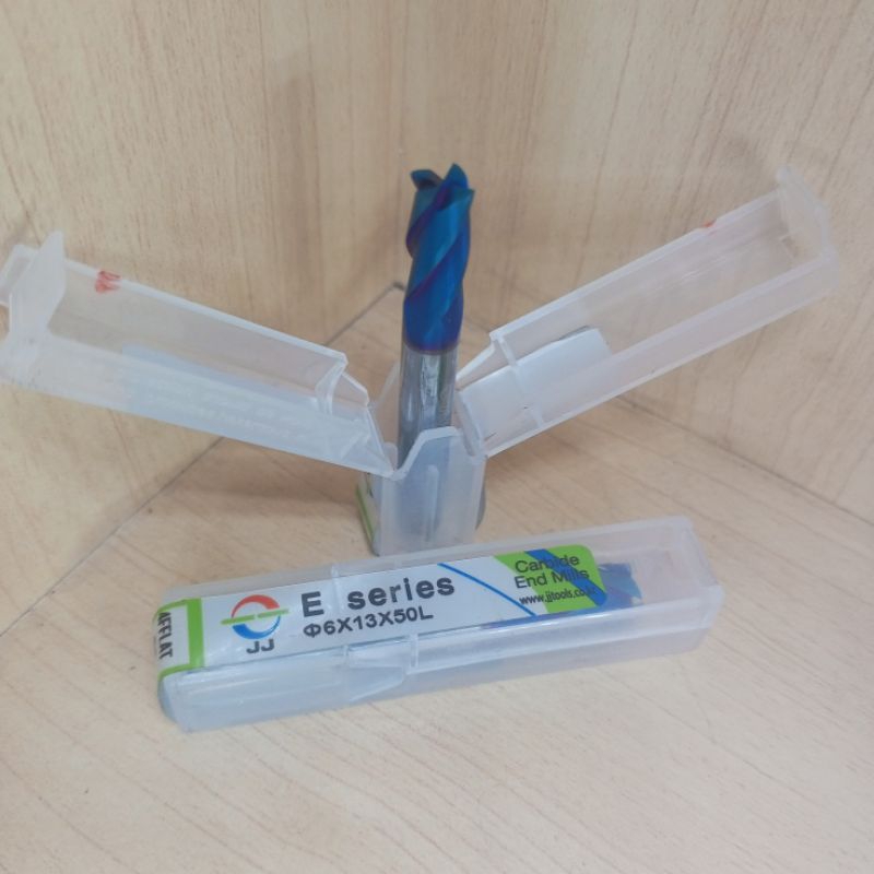 Jual Drill carbide 6mm 4flute JJ tools endmill Carbide 6mm 4f JJ Series ...