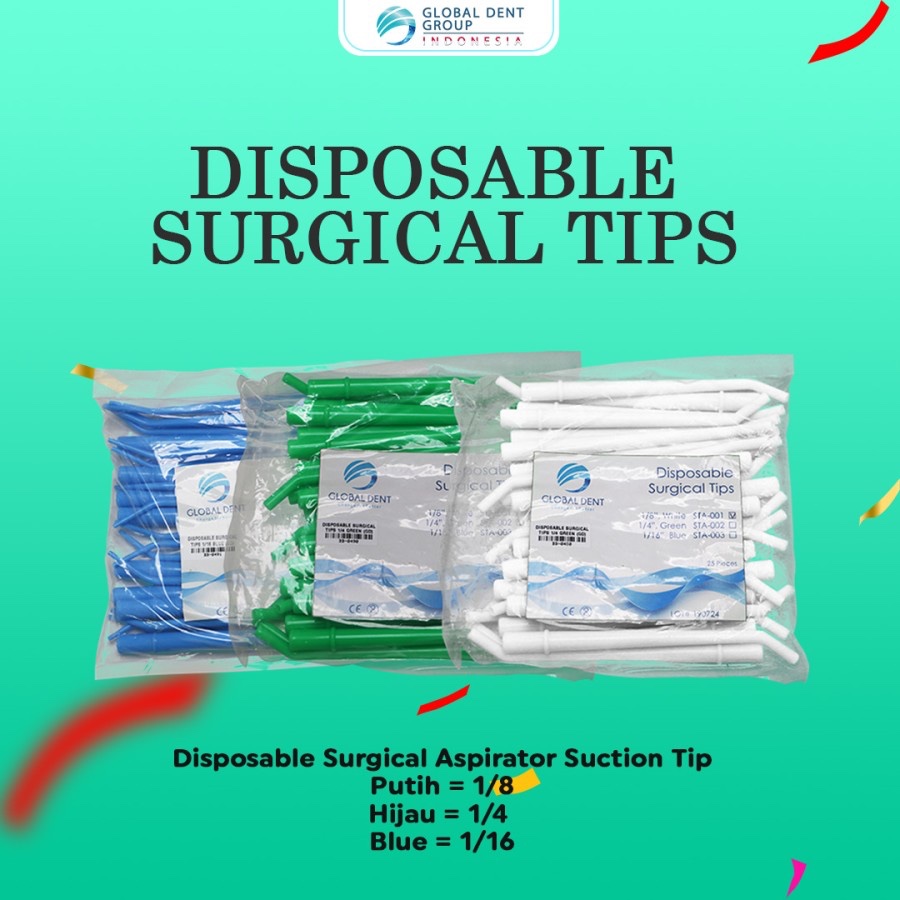 Jual Dental Disposable Surgical Aspirator Suction Tip | Shopee Indonesia
