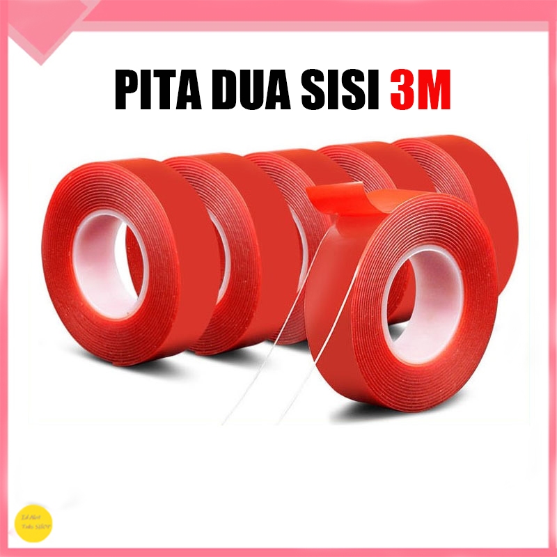Jual Double Tape Doble Tip Bening 3m Lem Super Kuat Acrylic Anti Air ...