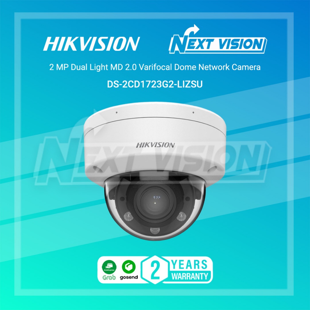 Jual DS-2CD1723G2-LIZSU - HIKVISION IP 2MP DUAL LIGHT VARIFOCAL AUDIO DOME CAMERA | Shopee Indonesia