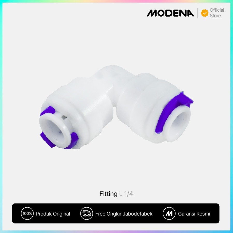 Jual MODENA GENUINE PARTS Fitting L 1/4-1/4 inch Dispenser | Shopee ...