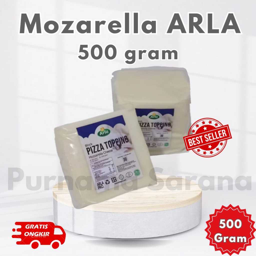 Jual Keju Mozarella Arla 500 gr Keju Lumer Mulur Pizza Topping Cheese ...