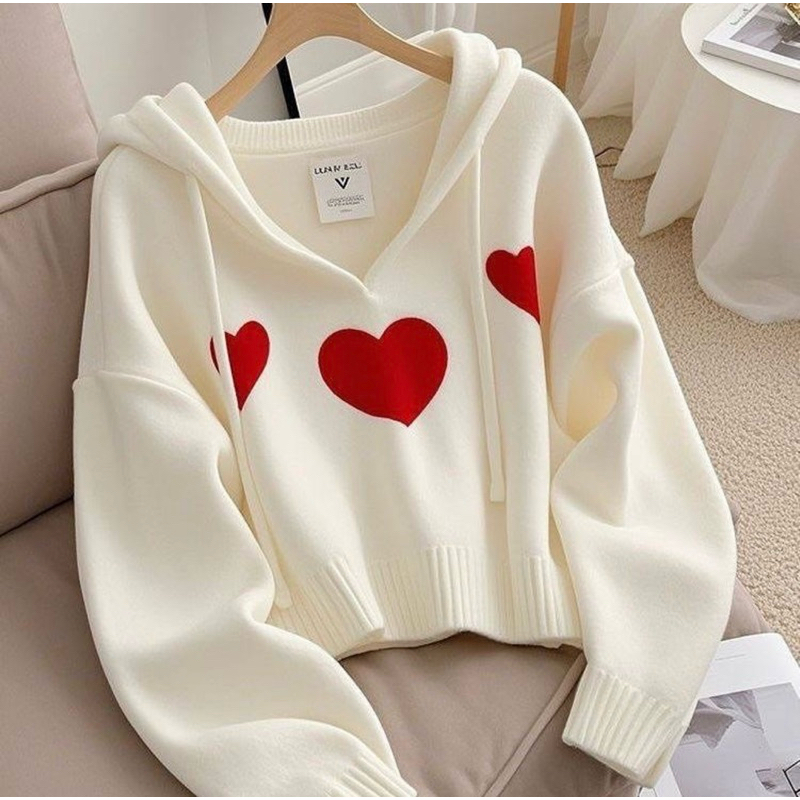 Jual Sweater Hoodie Crop Lucu Wanita - THREELOVE Hoodie Crop Lucu ...