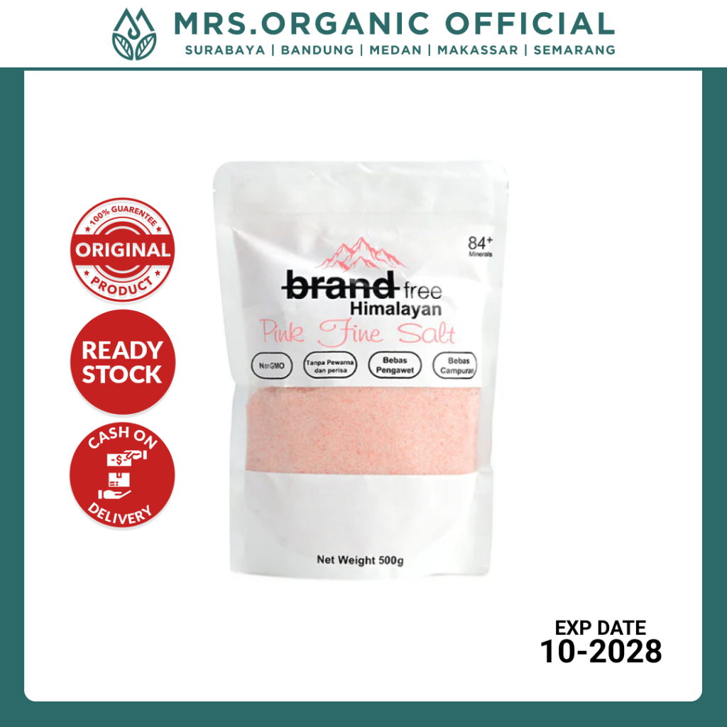 Jual Garam Himalaya HALAL Organik Original Premium Pink Fine 500gr Best ...