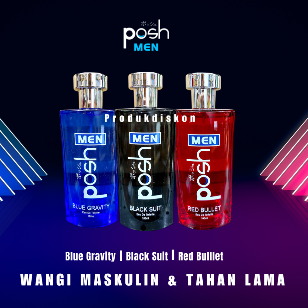 Jual POSH Men Eau De Toilette 100ml - Perfum | Shopee Indonesia