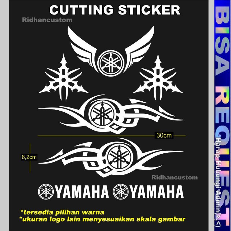 Jual CUTTING STICKER BODY MOTOR YAMAHA TRIBAL 1 SET KEREN VIRAL ...