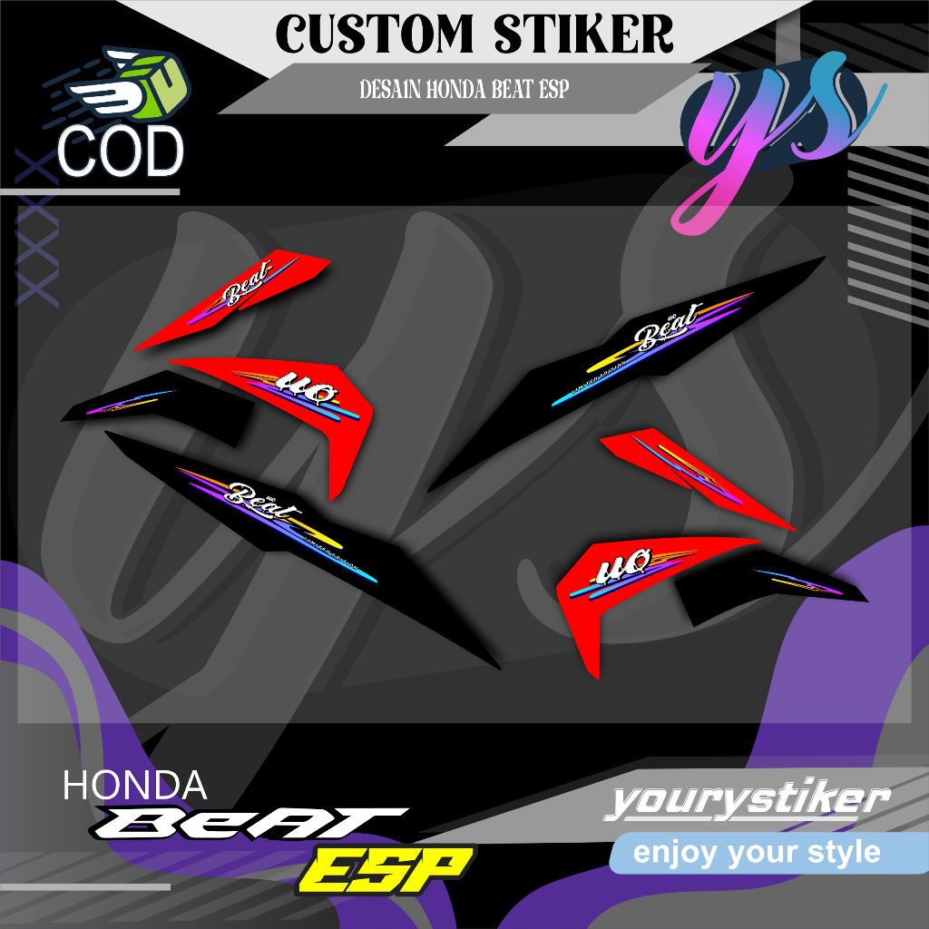 Jual STRIPPING SIMPEL HONDA BEAT NEW ESP BEAT STREET 2016 - 2019 TEMA ...