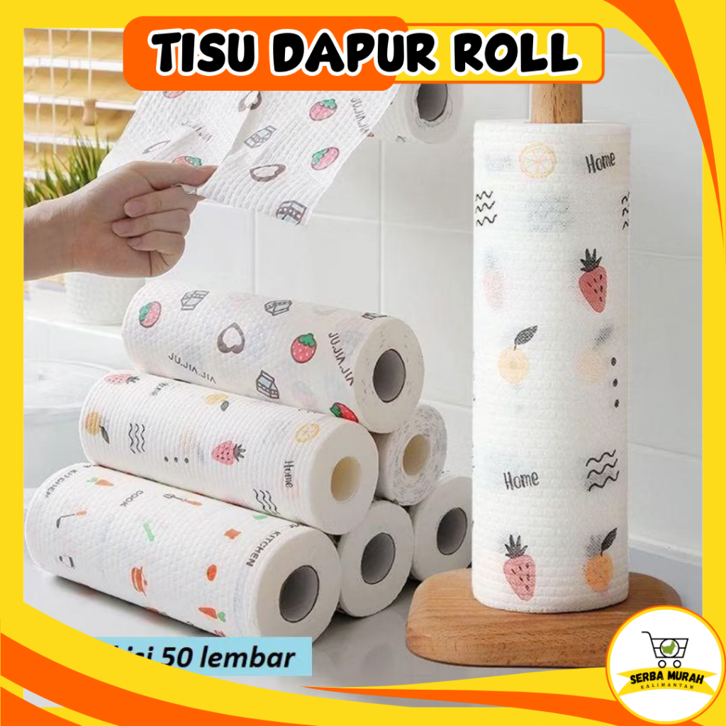 Jual TISU DAPUR ROLL ISI 50 LEMBAR | TISU DAPUR PENYERAP MINYAK | TISU GULUNG SERBAGUNA | TISU ...