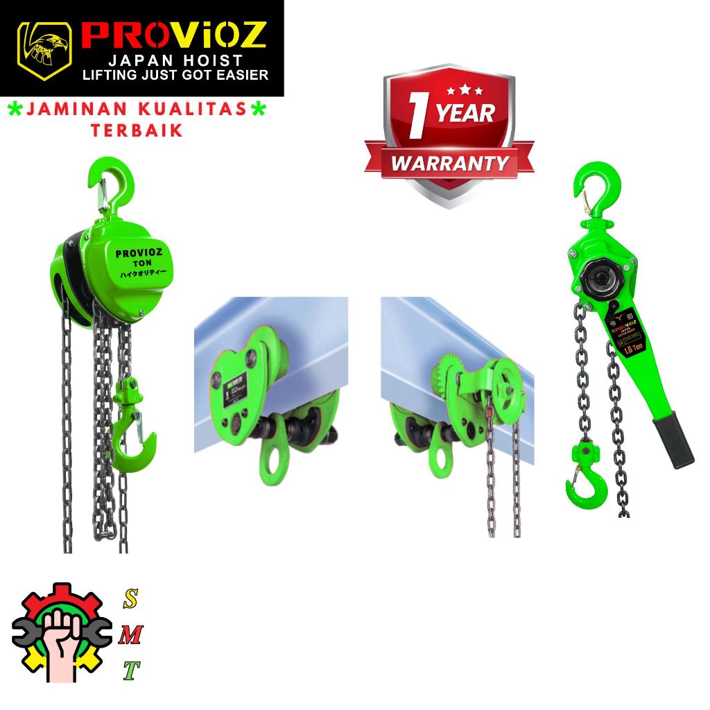 Jual PROVIOZ Katrol Manual // Chain Hoist - Chain Block // Lever Hoist ...