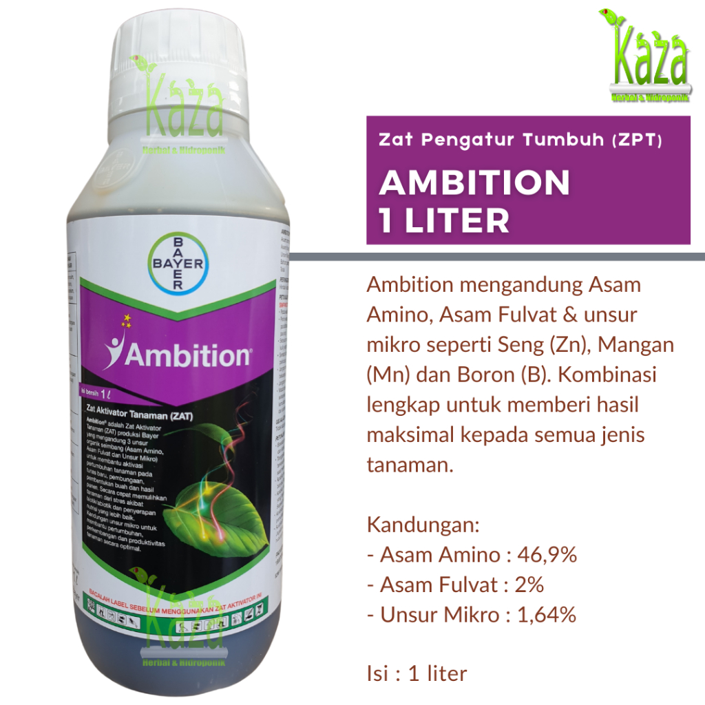 Jual Zat Pengatur Tumbuh Bayer Ambition 1 liter ZPT ZAT - Asam Amino ...