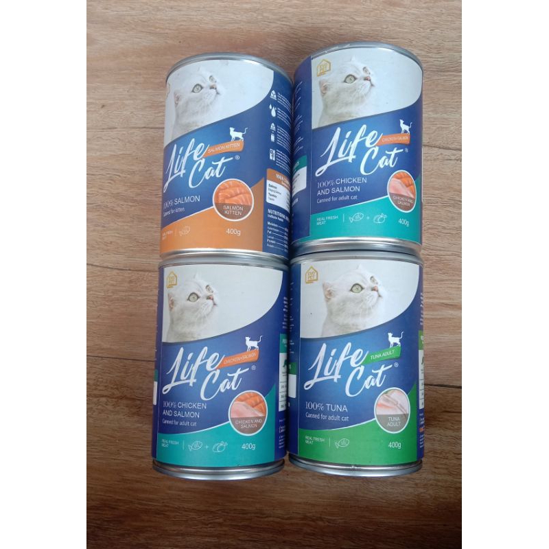 Jual LIFE CAT,kaleng 400g | Shopee Indonesia