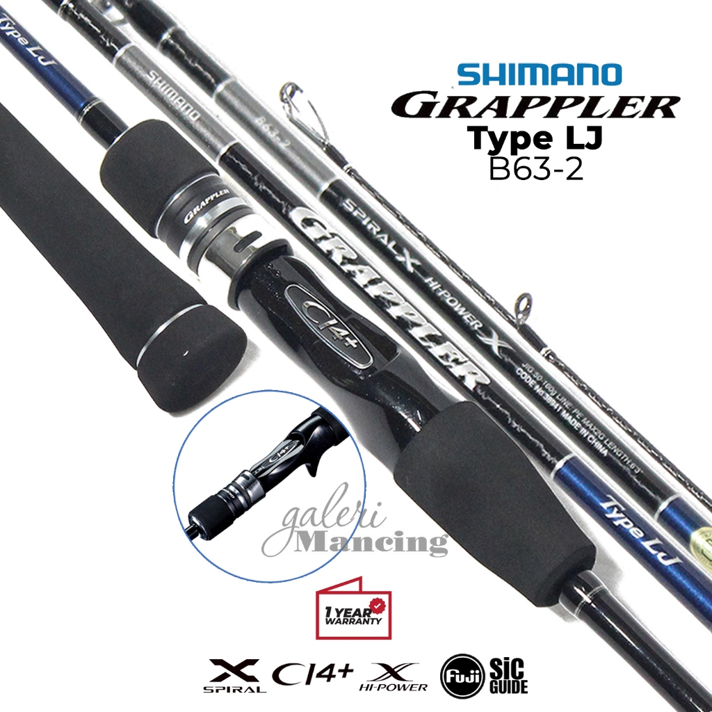 Jual Joran BC SHIMANO GRAPPLER TYPE LJ | Fuji SiC + Spiral X / Hi Power X blank + CI4+ Seat ...