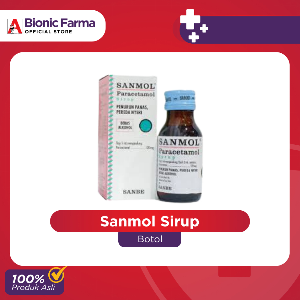 Jual Sanmol Paracetamol Syrup 60 ML | Shopee Indonesia