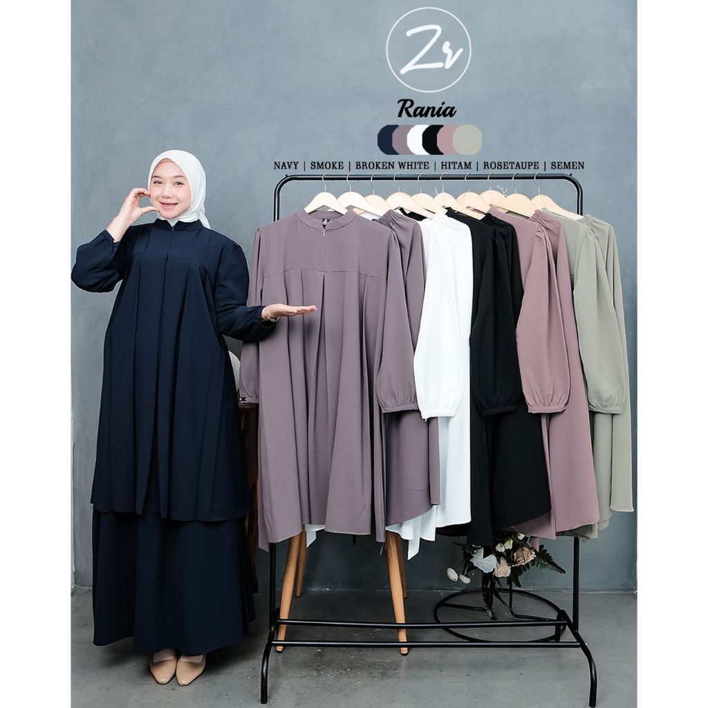 Jual SET ROK RANIA MALAY SABRINA ORIGINAL BY ZR SET TUNIK KEKINIAN ...