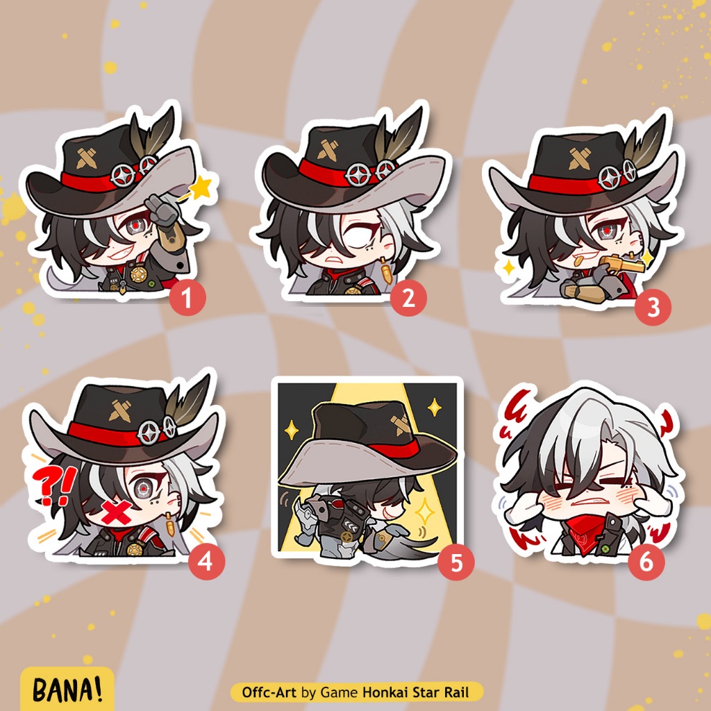 Jual Stiker Honkai Star Rail BOOTHIL Bijian Stiker Anime Waterproof ...