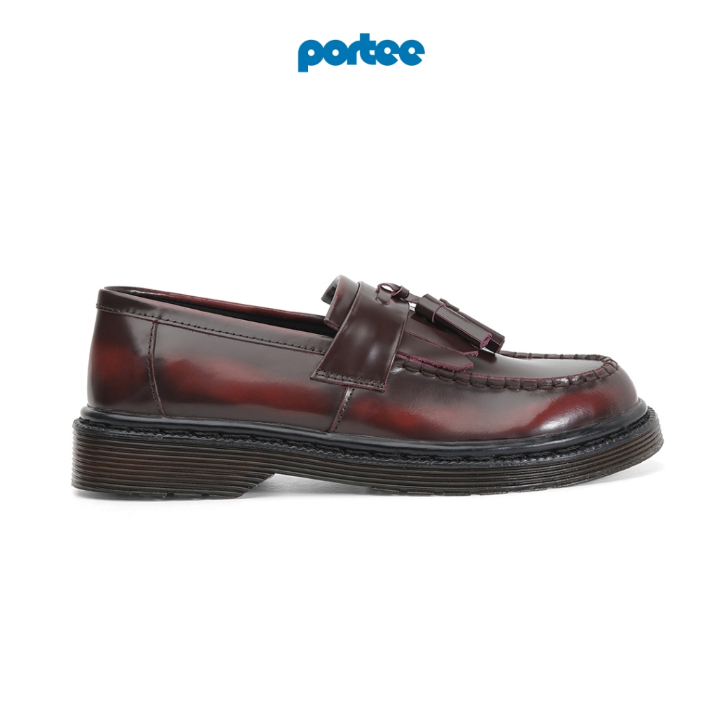 Jual Sepatu Kulit Pria Portee Goods Original Loafers Moc Tasseled ...
