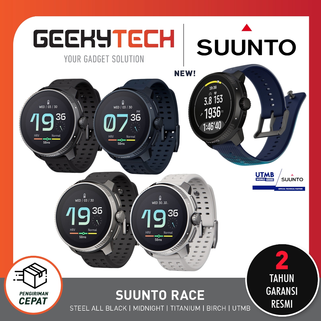 Jual Suunto Race GPS Ultimate Perfomance Smartwatch - Garansi RESMI ...
