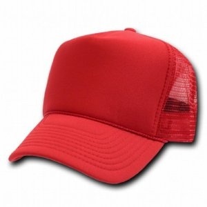 Jual TOPI TRUCKER MERAH RED MESH TRUCKER STYLE CAP HAT | Shopee Indonesia