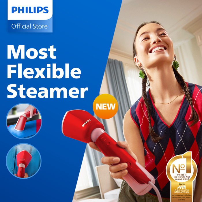 Jual New! Philips Handheld Steamer 5000 Series - STH5020/40 Merah ...
