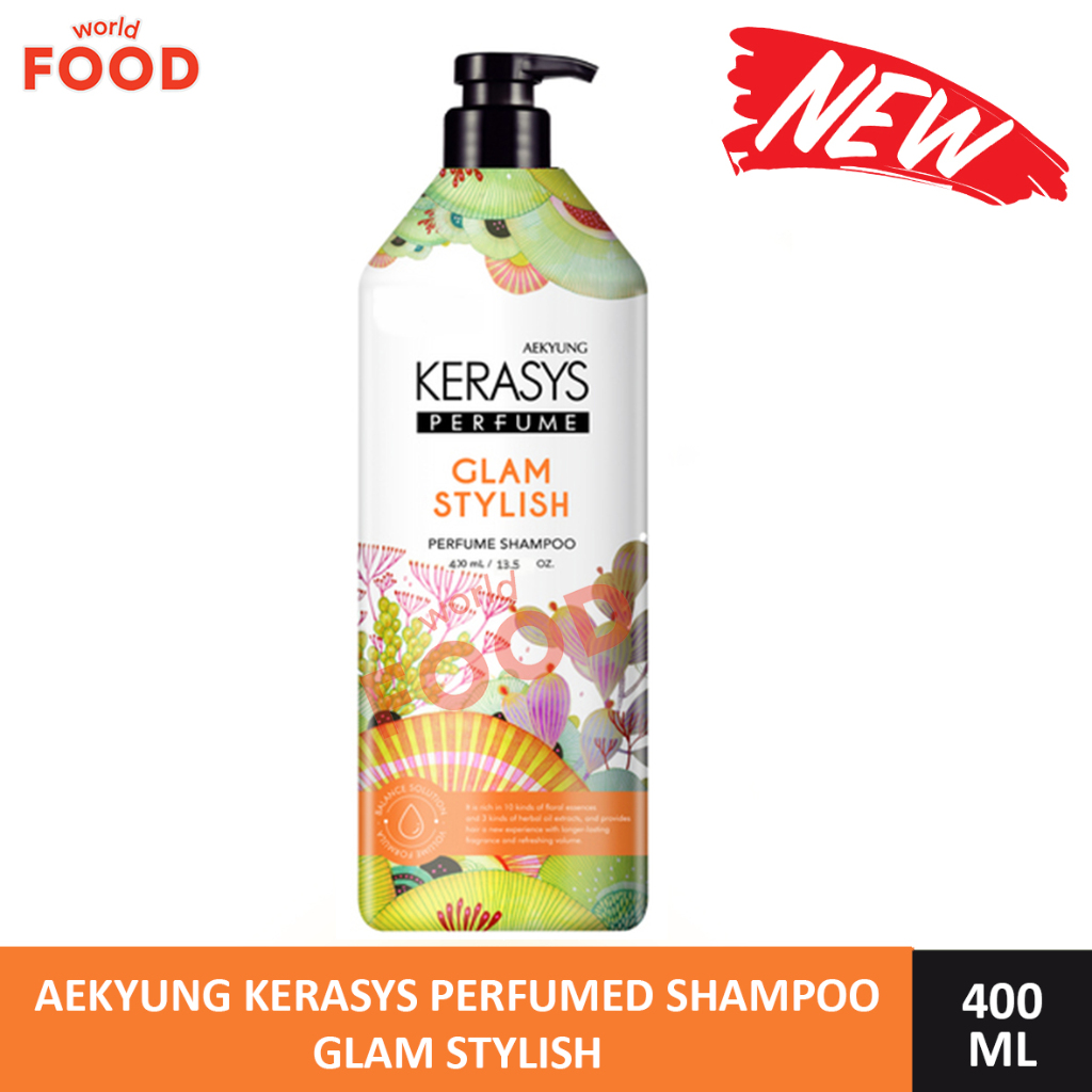 Jual KERASYS PERFUMED SHAMPOO (GLAM & STYLISH) 400ML | Shopee Indonesia