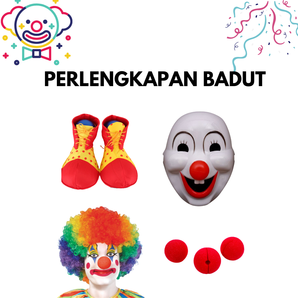 Jual MINIKIDI (ACC03) Perlengkapan Cosplay Badut Sepatu Badut Hidung ...