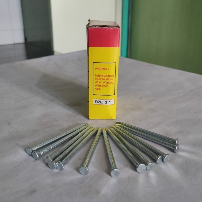 Jual Paku Beton Paku Baja Paku Tembok 7,6 cm 3 Inch 7,6 cm | Shopee ...