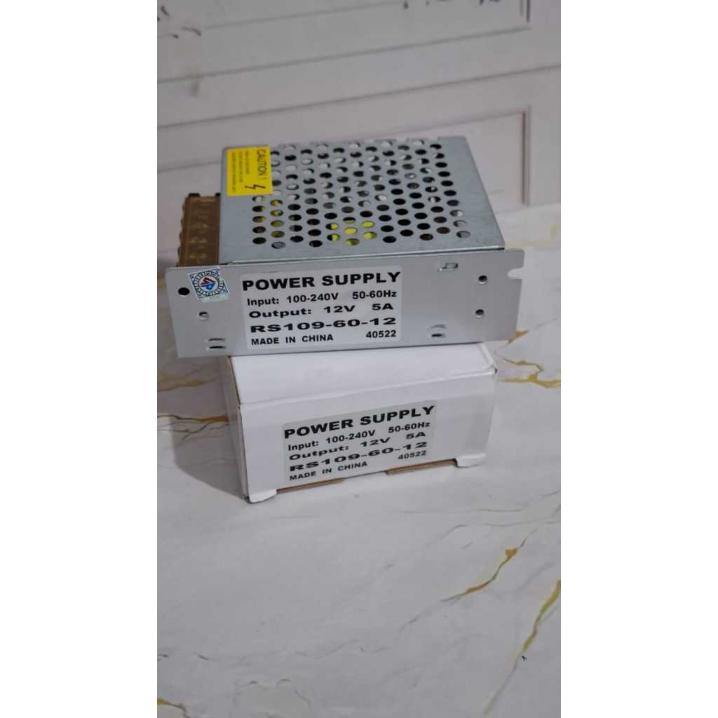 Jual PSU Adaptor Power Supply 12V 12 Volt DC 5A 5 AMPER Untuk CCTV LED ...