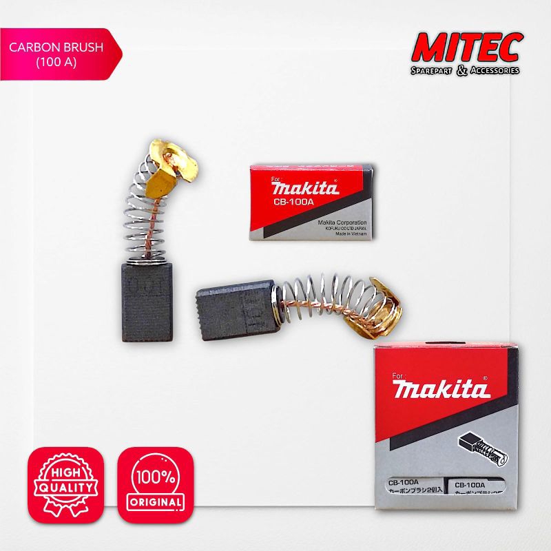 Jual Carbon Brush CB 100 A Makita Abu Areng Bostel Sepul Makita CB100 A | Shopee Indonesia