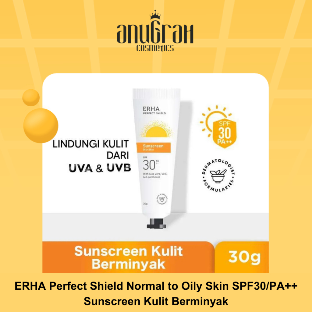 Jual ERHA Perfect Shield Normal to Oily Skin SPF30/PA++ - Sunscreen Kulit Berminyak | Shopee ...