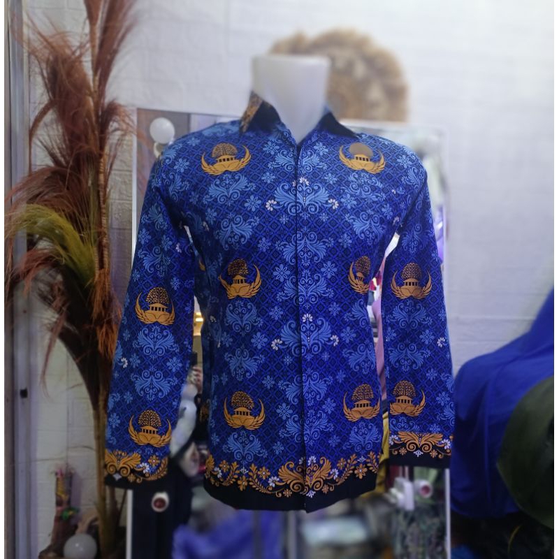 Jual seragam korpri cowok terbaru kerah hitam full furing | Shopee Indonesia