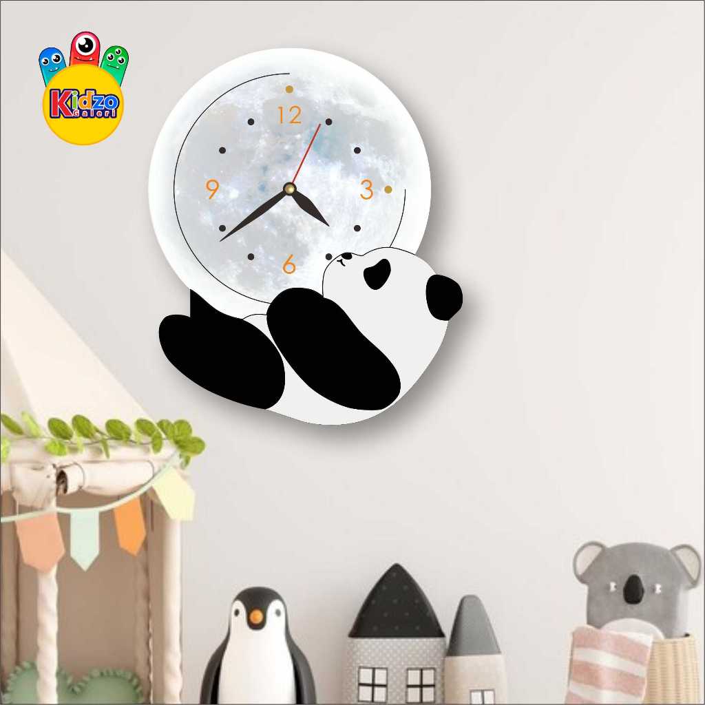 Jual Jam dinding ukir beruang aesthetic lucu walldecor ruang kamar ...