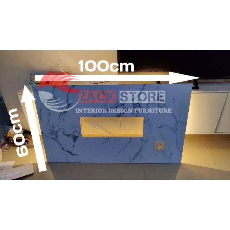 Jual Backdrop tv led Minimalis ukuran 100cm x 60cm | Shopee Indonesia