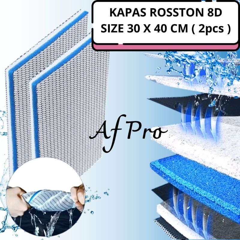 Jual BUSA FILTER ROSSTON / KANDILA BUSA 8D 30 X 40CM AQUARIUM FILTERMAT ...