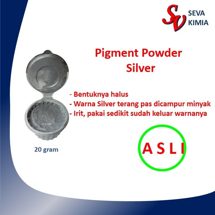 Jual Bubuk Serbuk Powder Silver Untuk Tinta Sablon Resin Pernak Mica ...