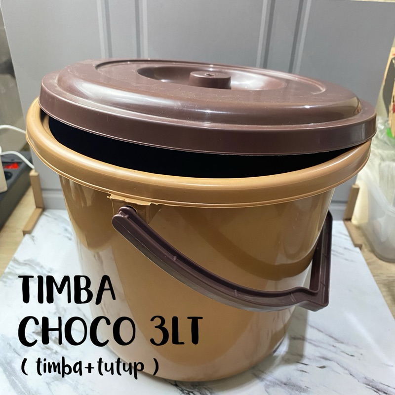 Jual Timba Hajatan 3 L Warna Choco / Timba 3 Liter + tutup / Timba ...