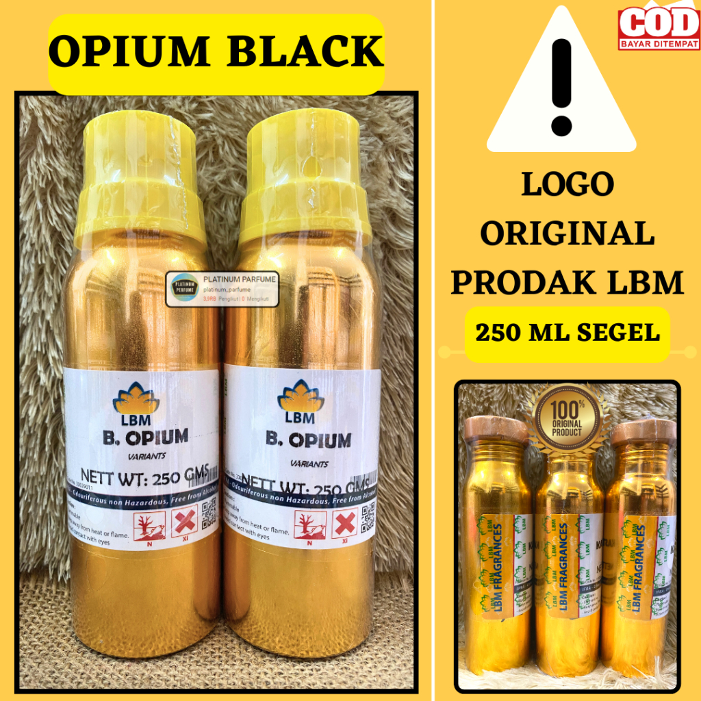 Jual Bibit Parfum OPIUM BLACK Packing 250 ML SEGEL Alumunium LBM ...