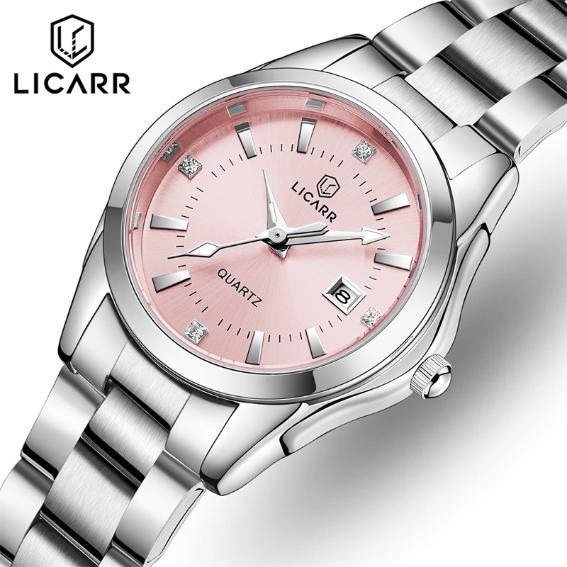 Jual LICARR Jam Tangan Wanita Mewah Stainless Steel Tali Anti Air ...