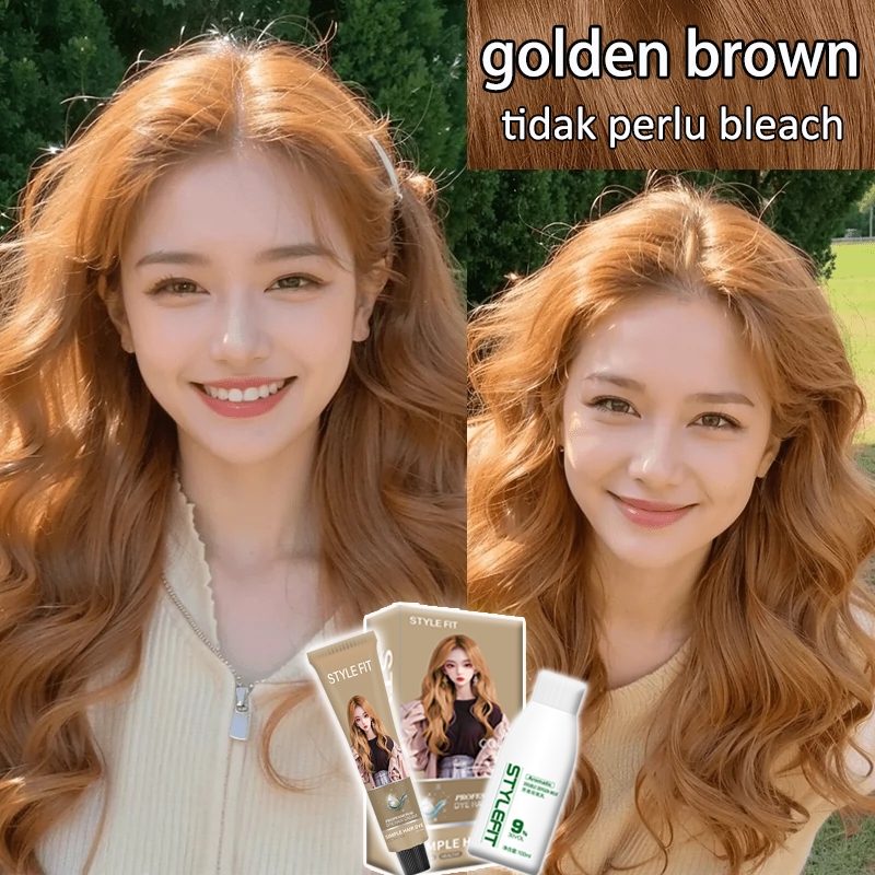 Jual 【Ready Stock】STYLE FIT Pewarna Rambut Golden Brown 200ml Tidak ...
